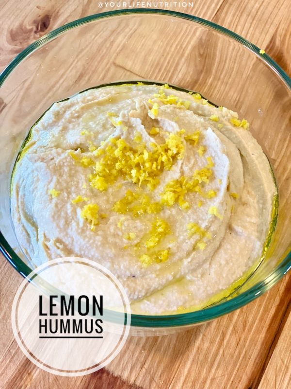 Lemon Hummus - Your Life Nutrition